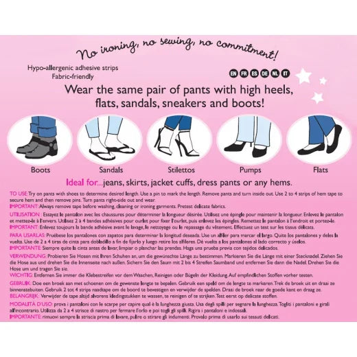 Hollywood Fashion Secrets Temporary Hem Tape - 18 Tape Strips ...