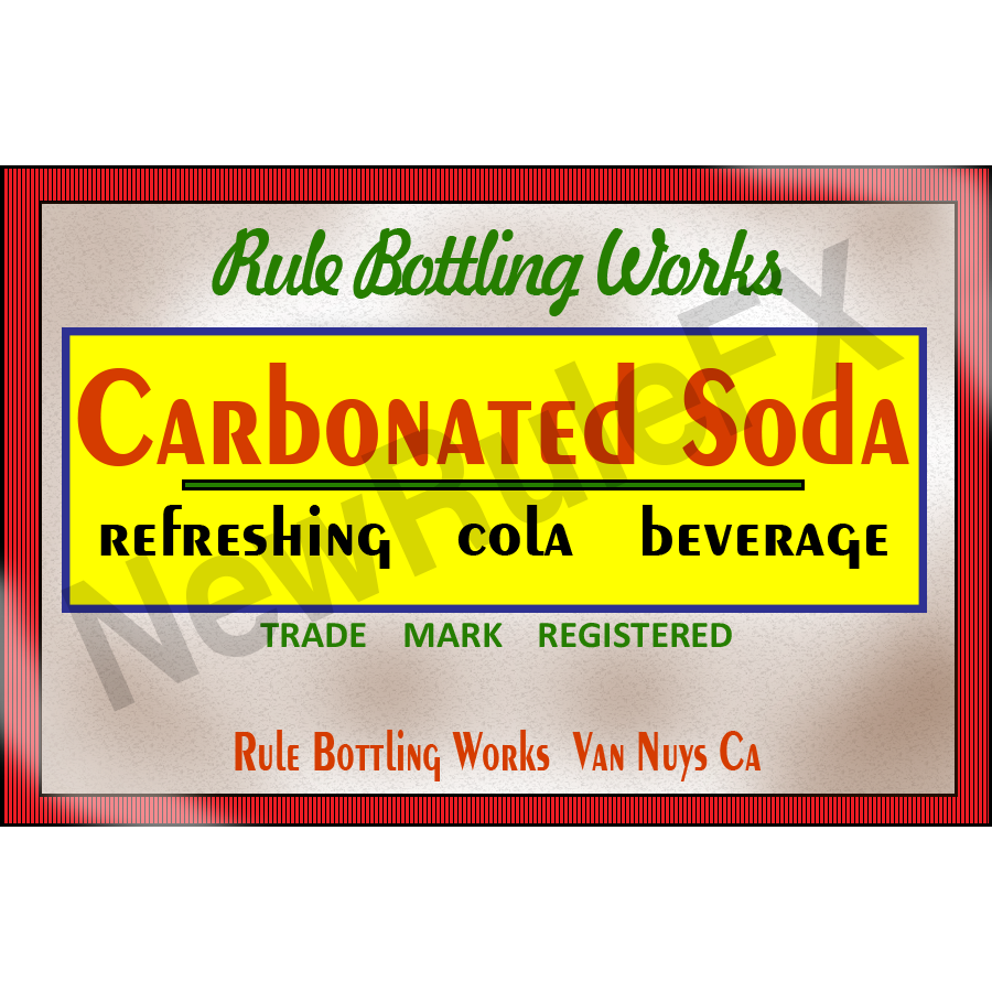 Cola Single Carbonated Soda Self Adhesive Label - License and Royalty ...