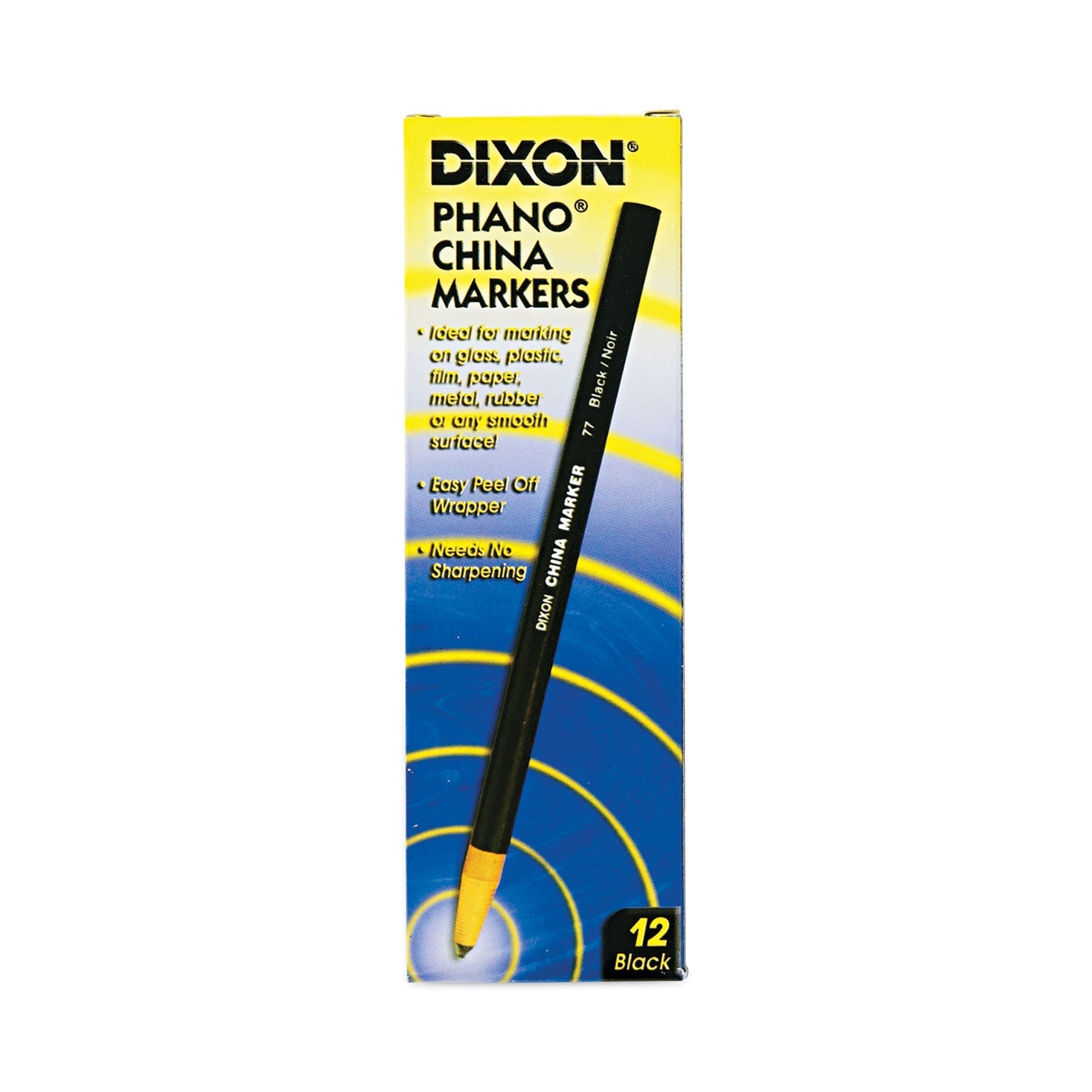 Dixon Phano China Marker - Box of 12 - (Black) – Dependable Expendables