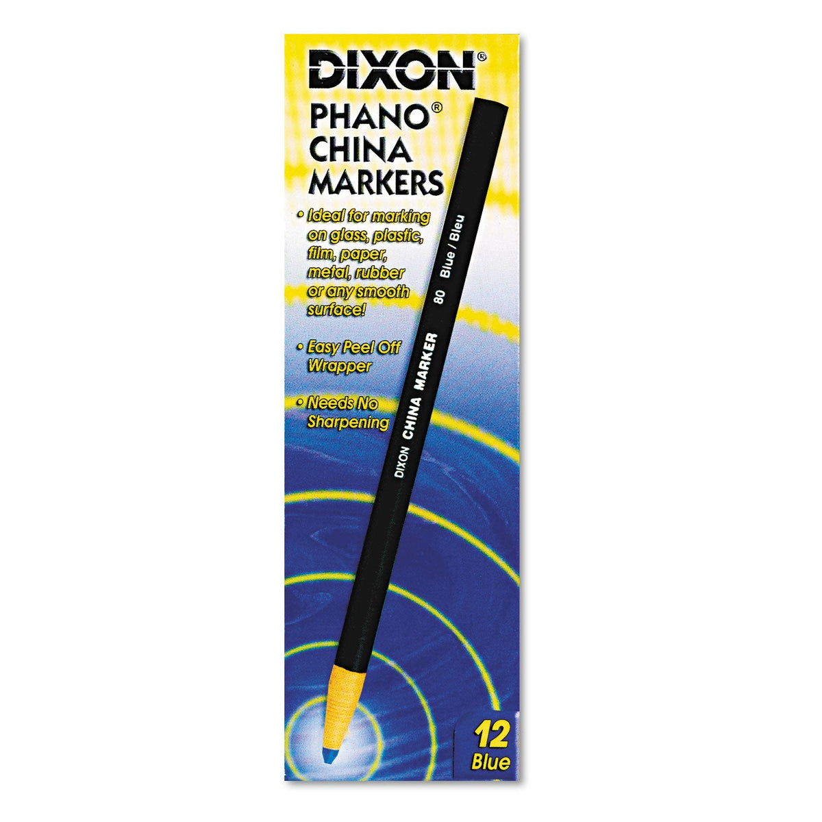 Dixon Phano China Marker - Box of 12 - (Blue) – Dependable Expendables