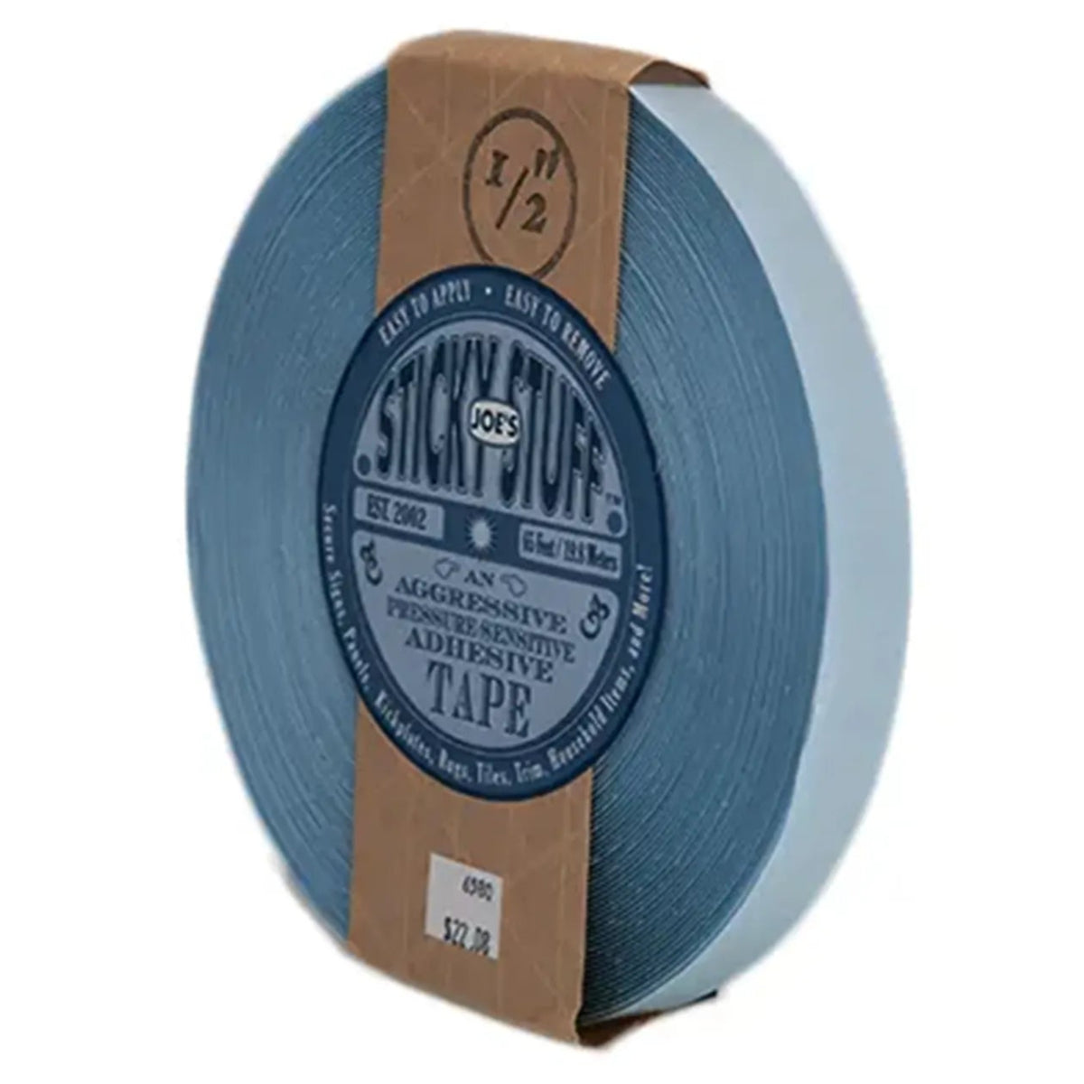 Joe’s Sticky Stuff Double-Sided Adhesive Tape 1/2", 3/4", 1" Rolls (Cl ...