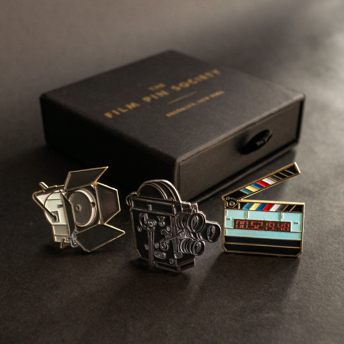 Lights, Camera, Action 2 Pin Box Set – Dependable Expendables