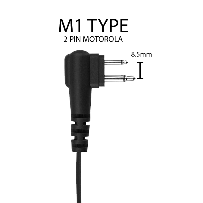 On Set Headsets™️ G-Hook Surveillance Headset for Motorola M1 2-Pin Co ...