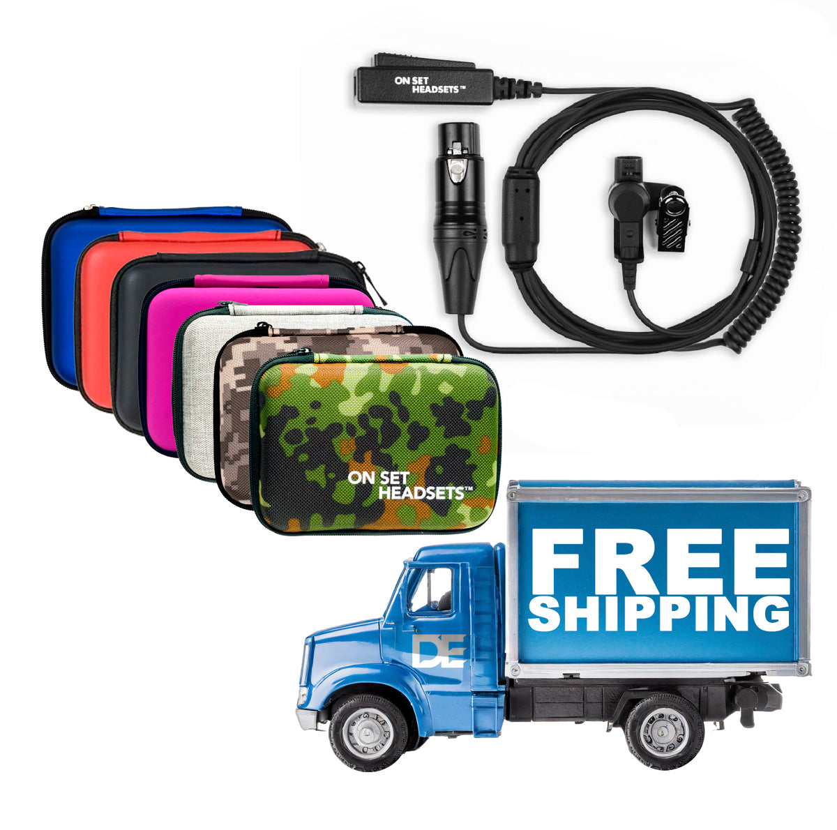 On Set Headsets™️ Live Comms Pro 4 Pin XLR with FREE Case – Dependable ...