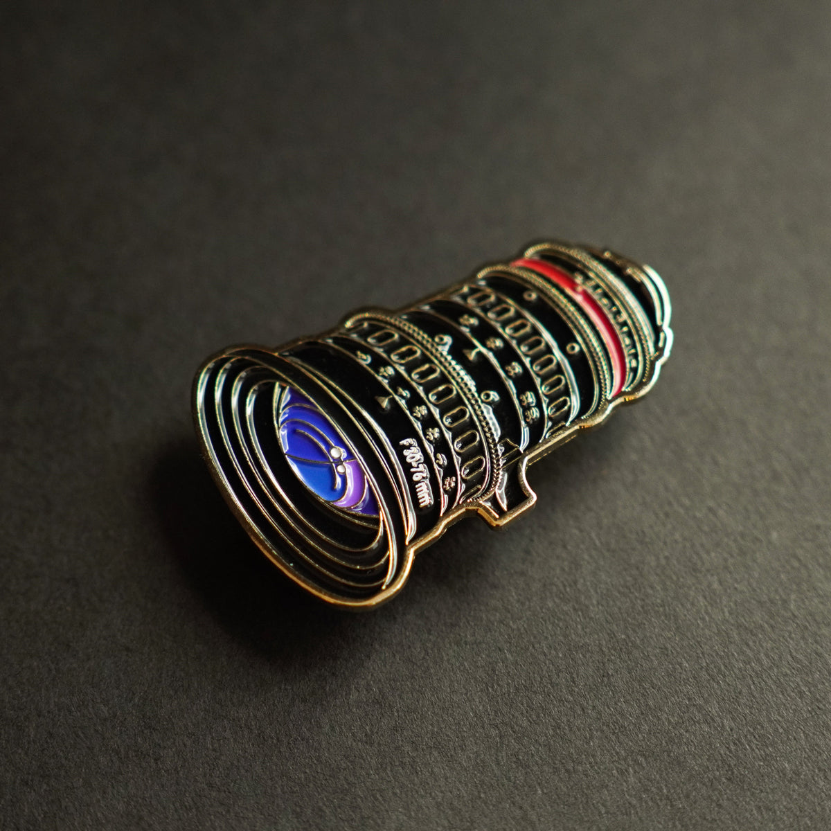 Cine Zoom Lens Enamel Pin – Dependable Expendables